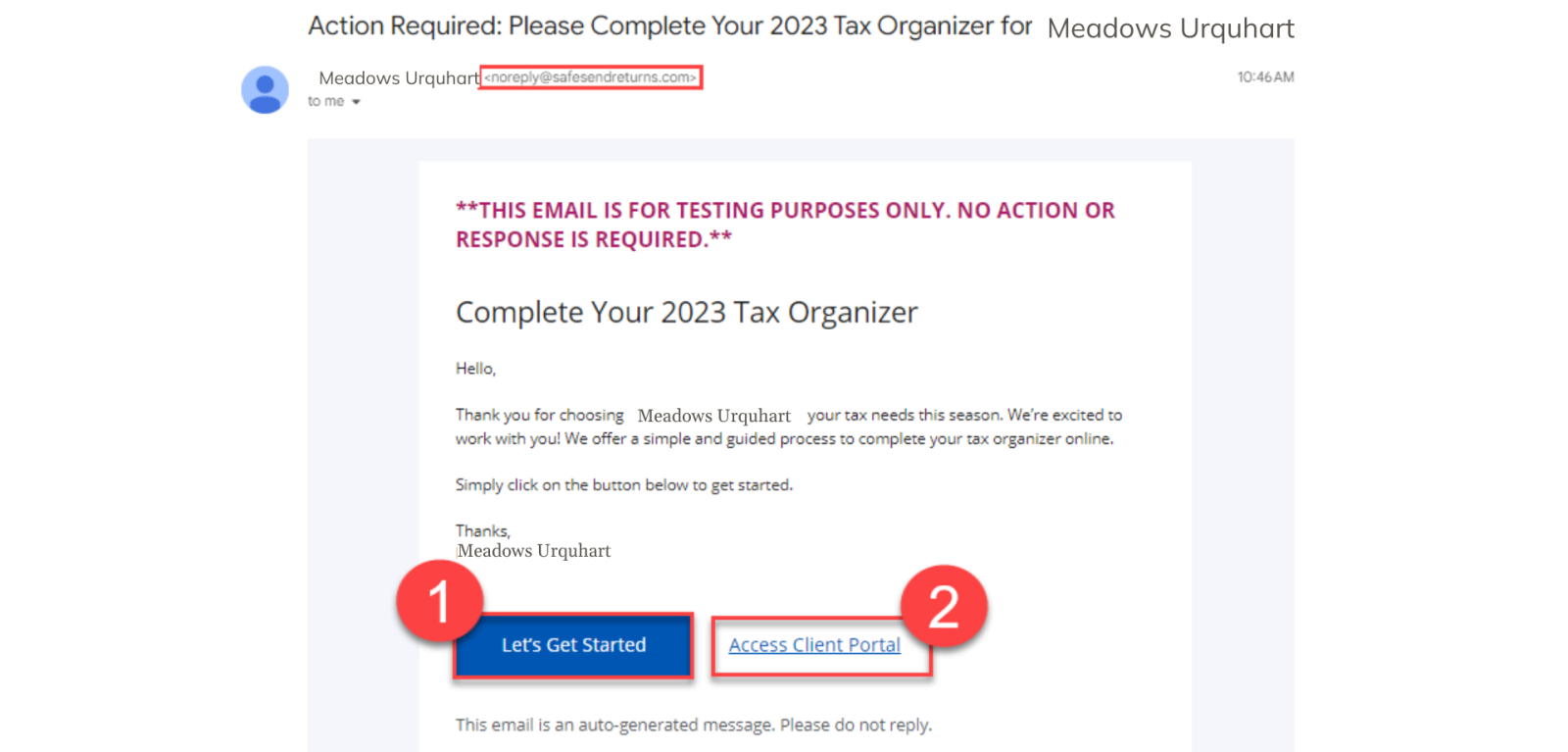 SafeSend Organizer Guide | Meadows Urquhart